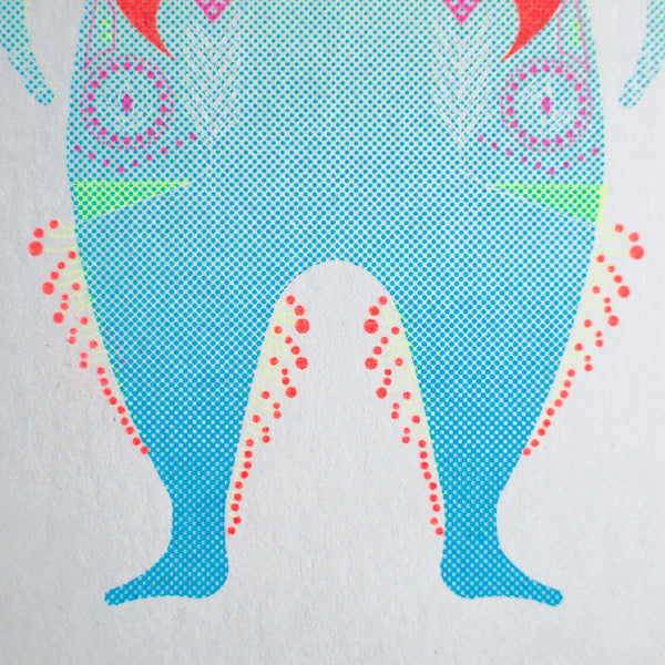 GOFU "KOMOKUTO"⁠ Blue / Risograph ver – PRINT + PLANT